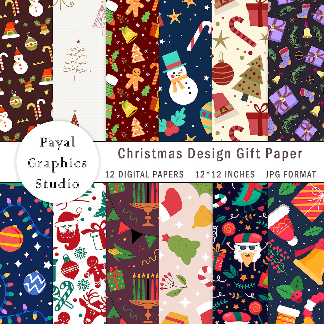 Christmas Party Paper, Christmas Paper, Santa Claus Sticker, Christmas ...