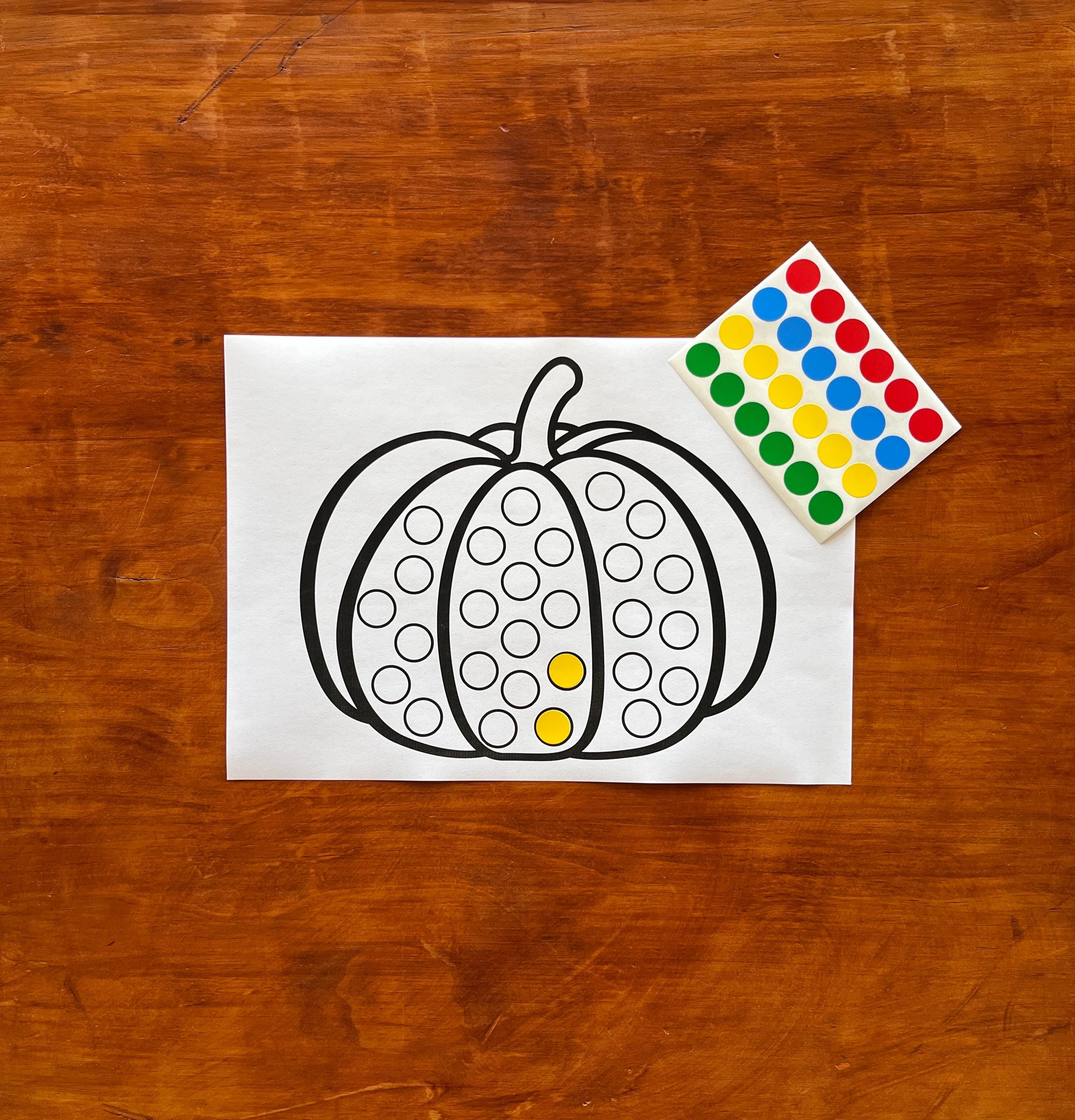 Halloween, Dot Sticker Activity, Toddler Craft, Fine Motor Skills ...
