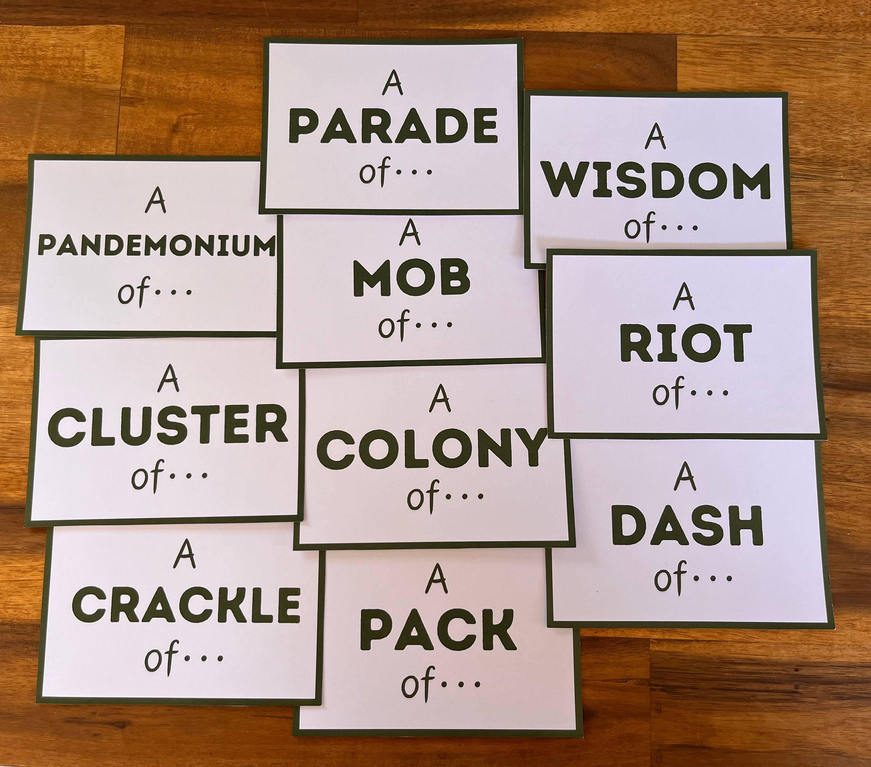 Collective Nouns, Matching Activity, Memory Game, Australian Animals ...