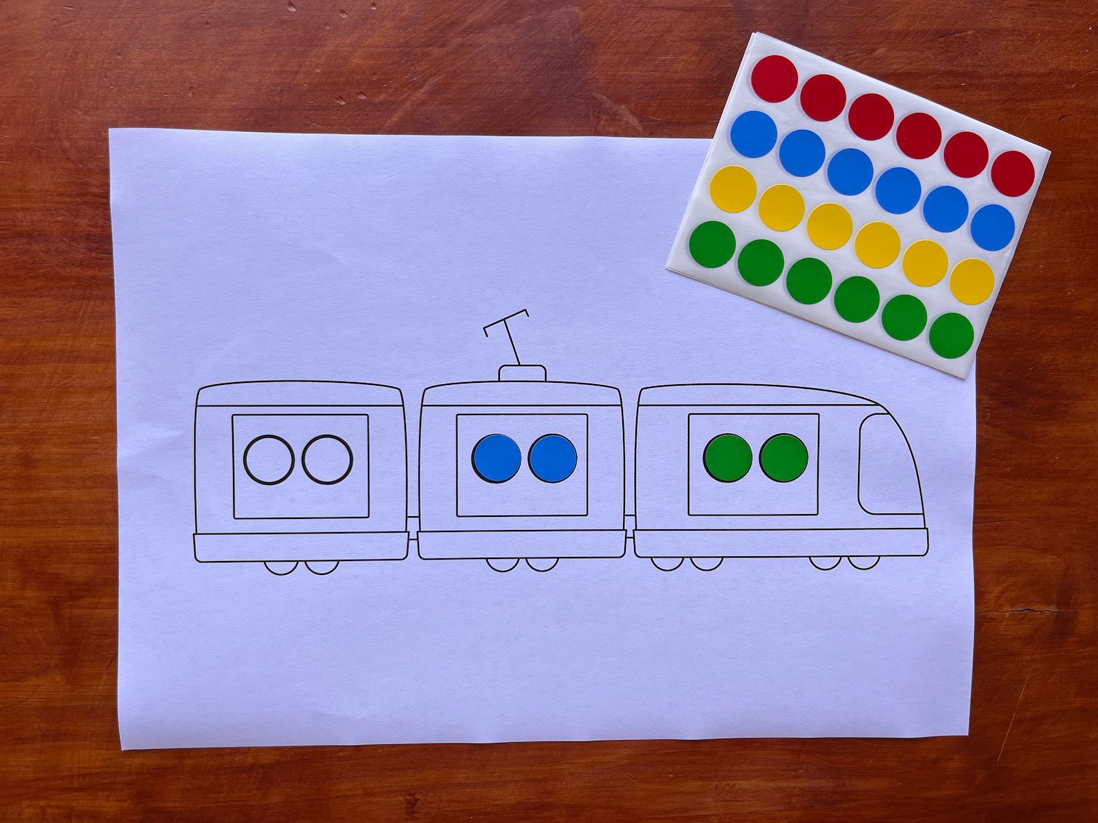 Dot Sticker Activity, Toddler Craft, Fine Motor Skills, Printable ...