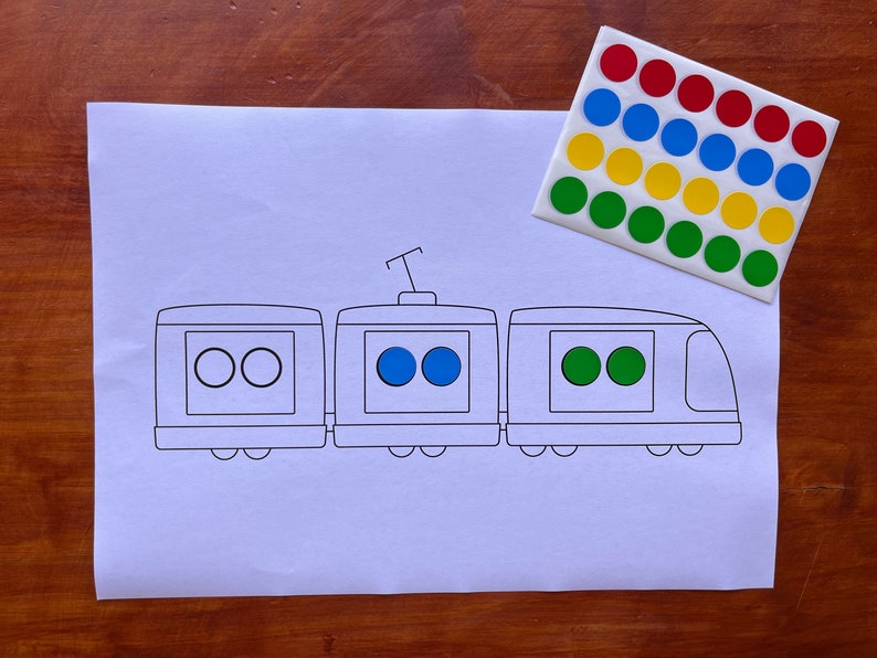 Dot Sticker Activity, Toddler Craft, Fine Motor Skills, Printable ...
