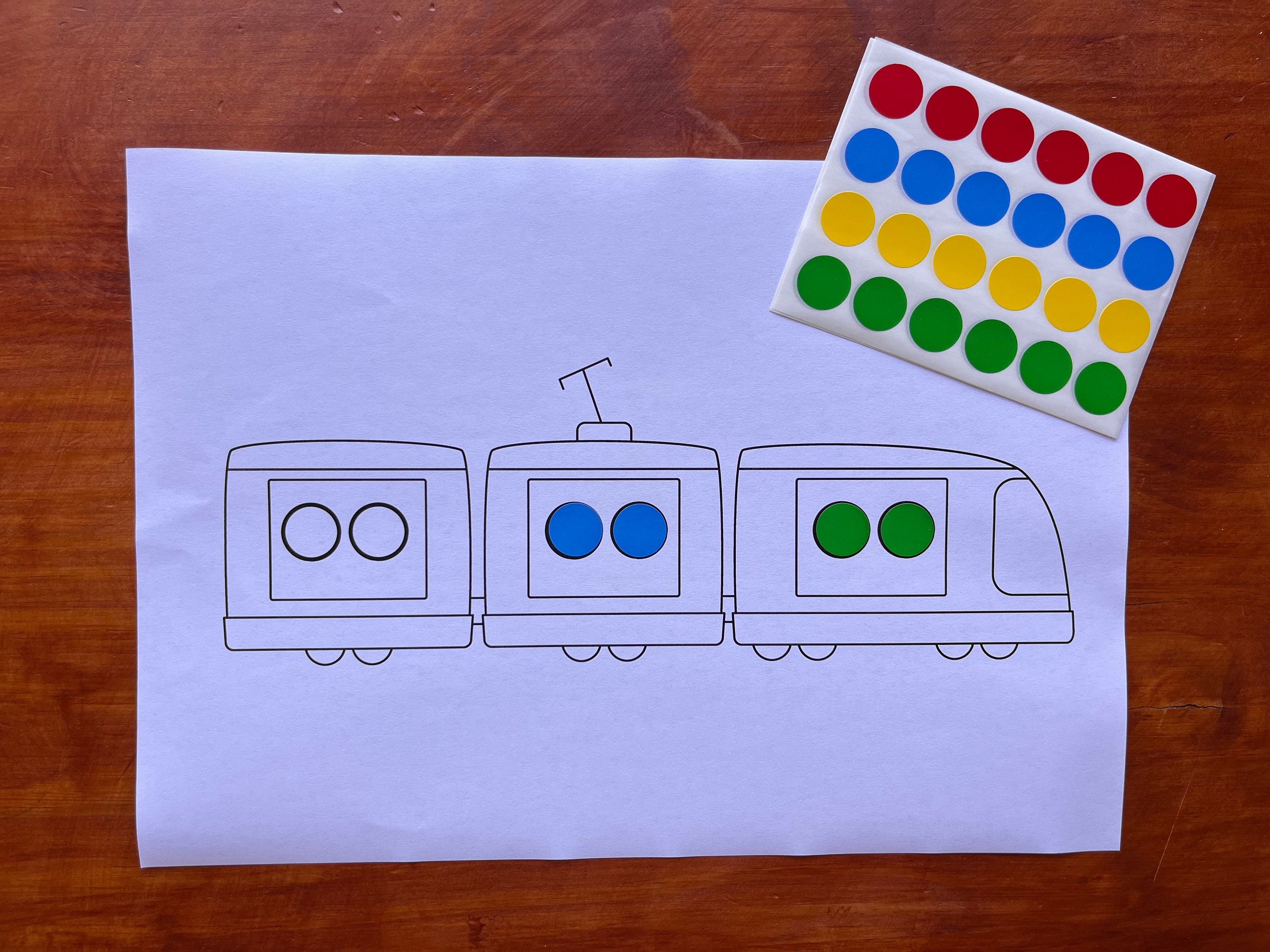 Dot Sticker Activity, Toddler Craft, Fine Motor Skills, Printable ...