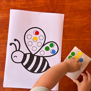 Dot Sticker Activity, Toddler Craft, Fine Motor Skills, Printable ...