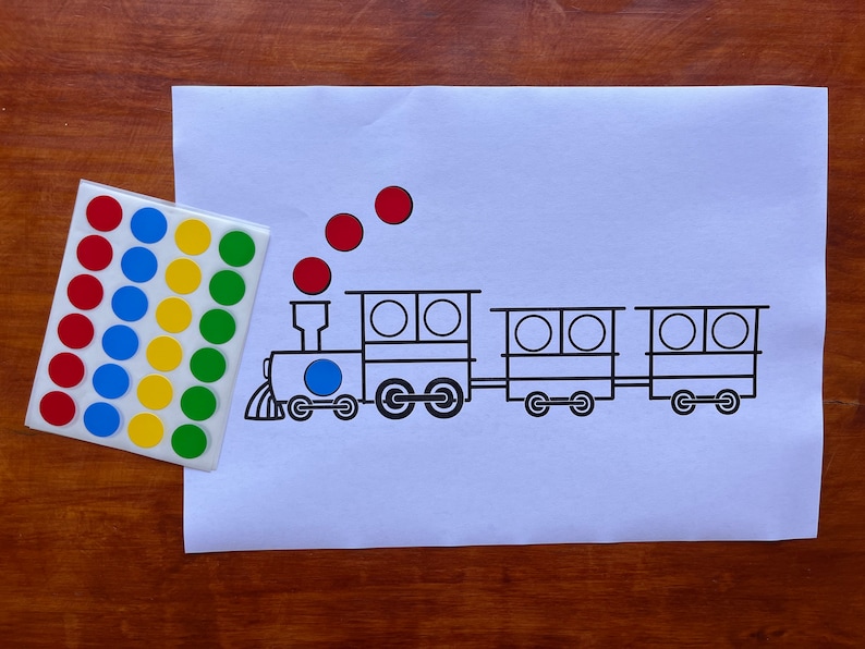 Dot Sticker Activity, Toddler Craft, Fine Motor Skills, Printable ...