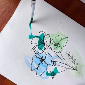 Line Drawing Cards, Watercolours, Art Activities for Toddlers and ...