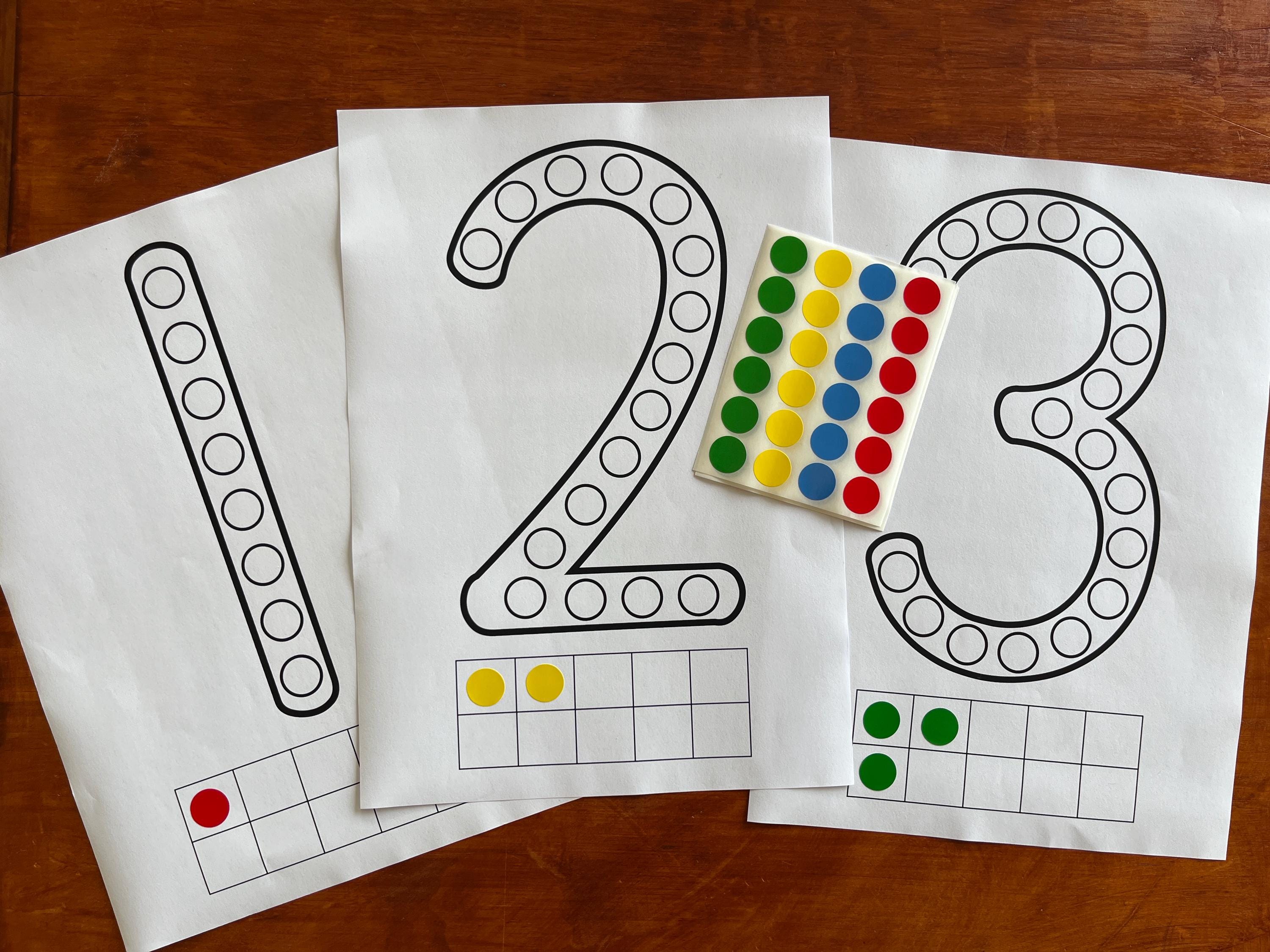 Dot Sticker Activity, Toddler Craft, Fine Motor Skills, Printable ...