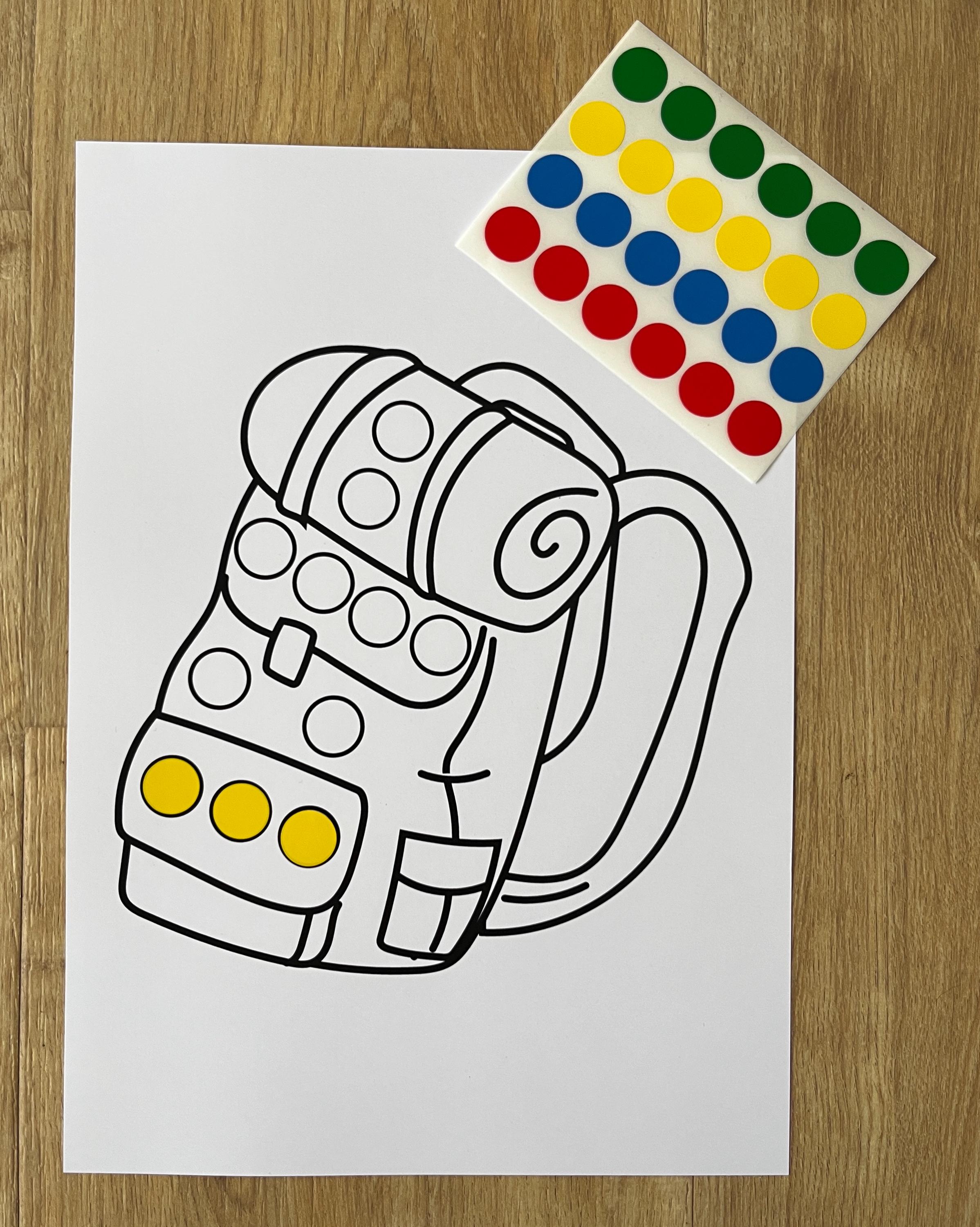 Camping, Caravan, Outdoor, Adventure Dot Sticker Activity, Toddler Fine ...