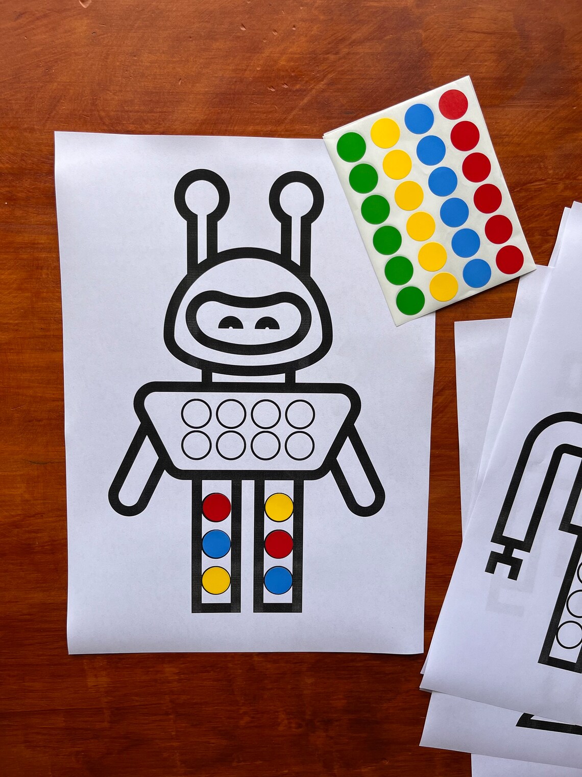 Dot Sticker Activity, Toddler Craft, Fine Motor Skills, Printable ...