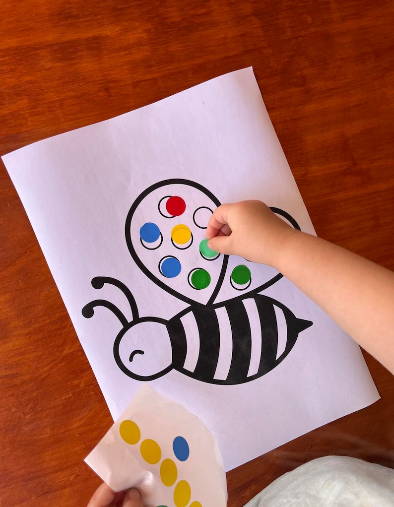 Dot Sticker Activity, Toddler Craft, Fine Motor Skills, Printable ...