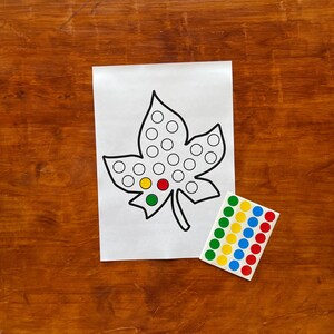 Fall Autumn Dot Sticker Activity, Toddler Craft, Fine Motor Skills ...
