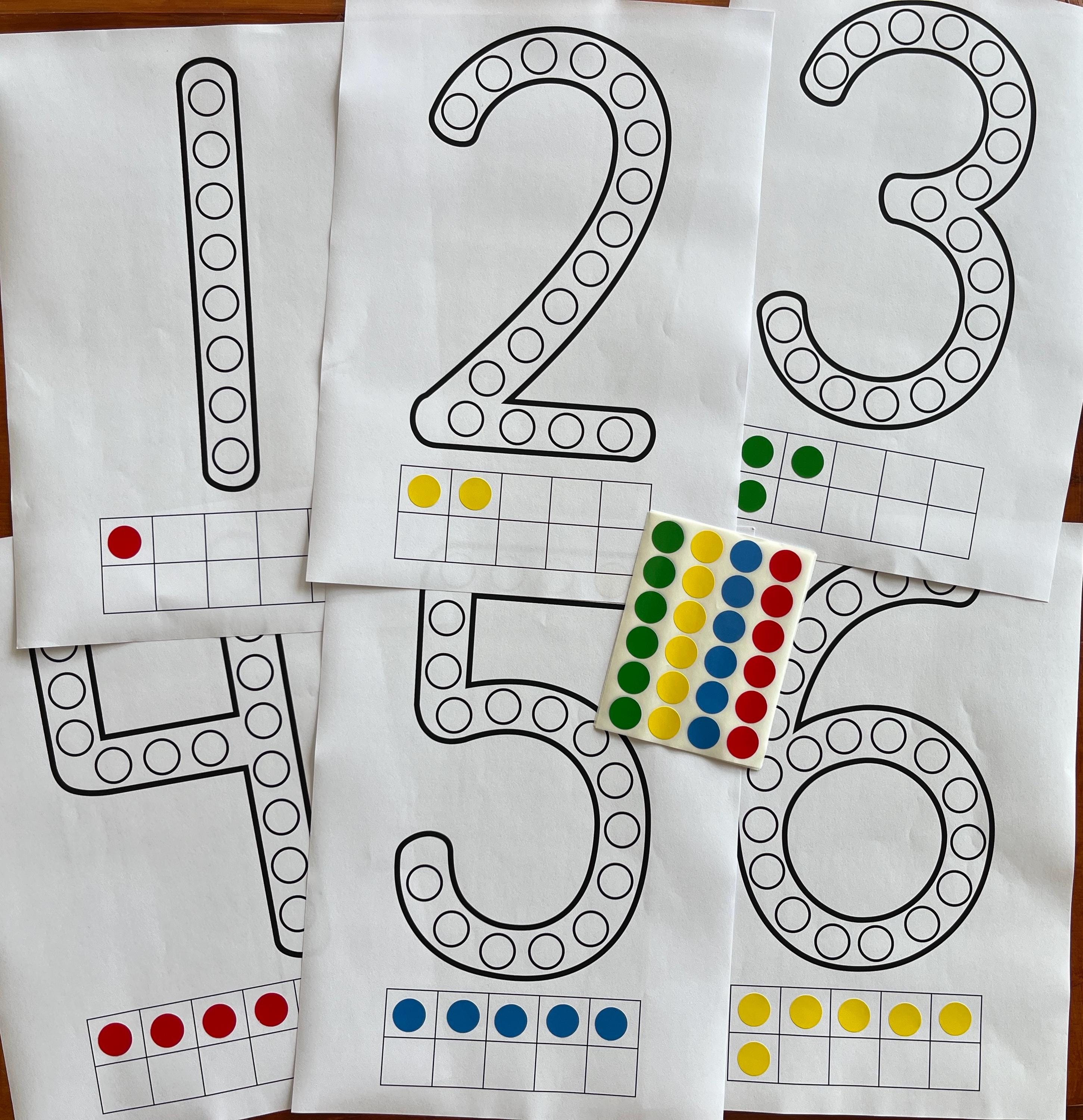 Dot Sticker Activity, Toddler Craft, Fine Motor Skills, Printable ...