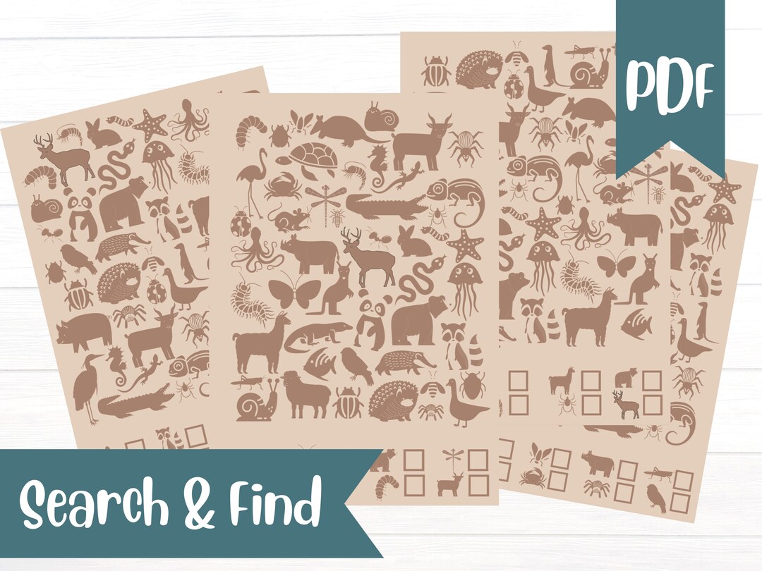 I Spy, Search and Find, Toddler Game, Printable Activity, at Home Fun ...
