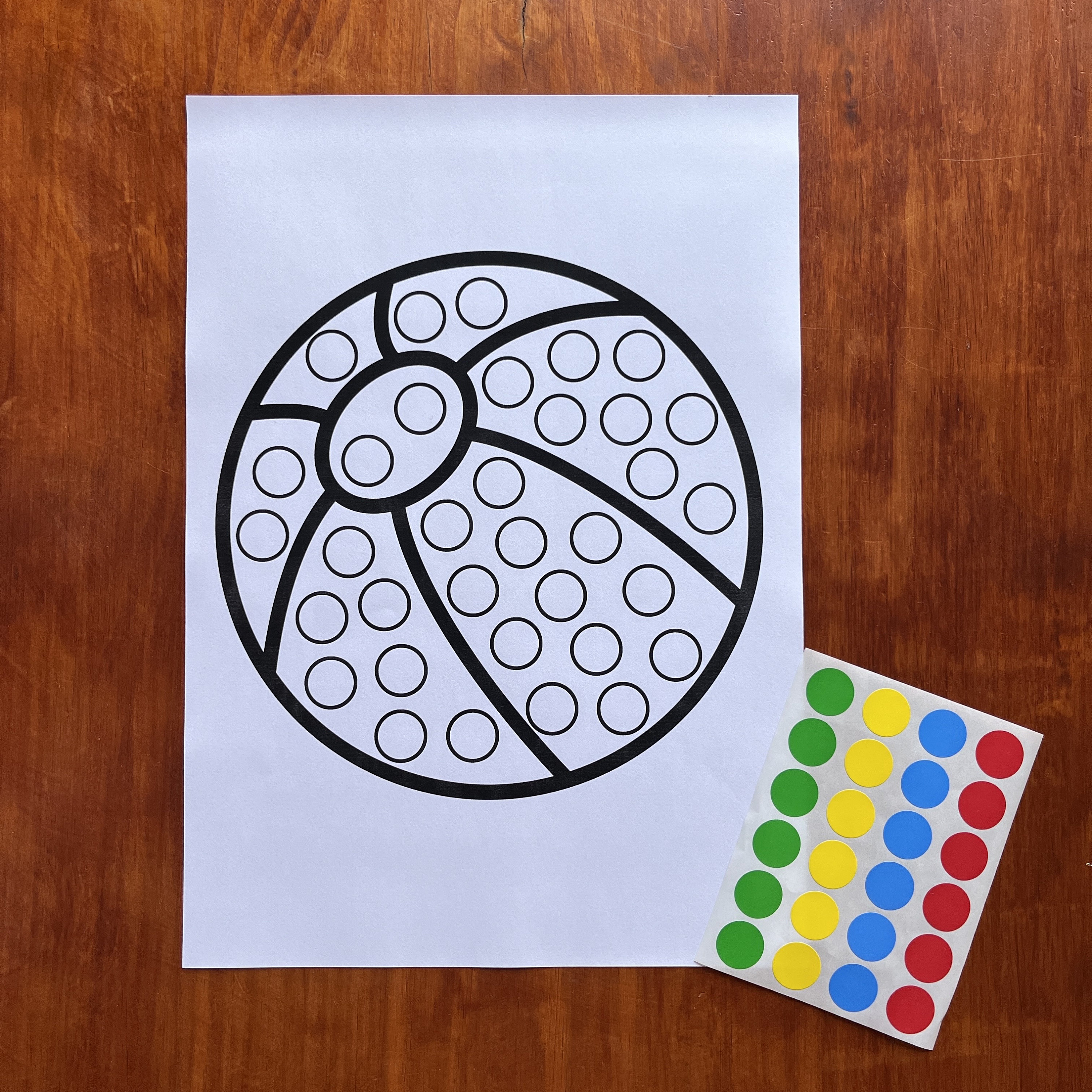 Dot Sticker Activity, Toddler Craft, Fine Motor Skills, Printable ...