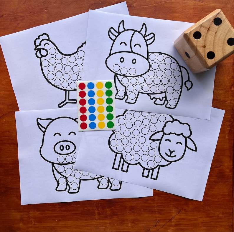 Dot Sticker Counting Activity, Toddler Craft, Fine Motor, Printable ...