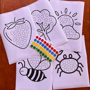 Dot Sticker Activity, Toddler Craft, Fine Motor Skills, Printable ...