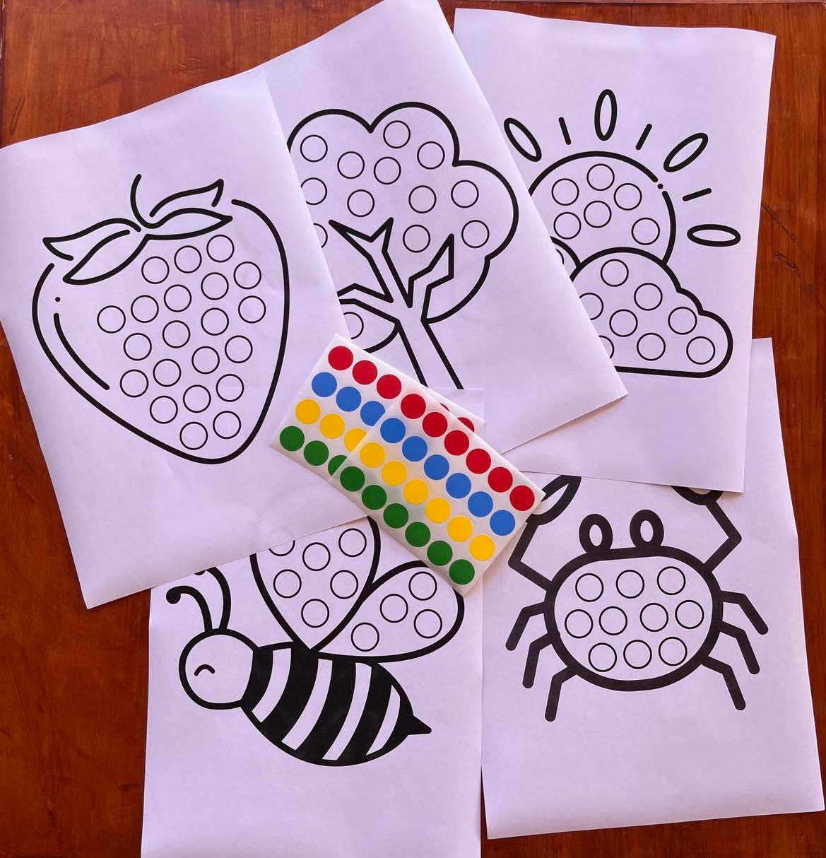 Dot Sticker Activity, Toddler Craft, Fine Motor Skills, Printable ...