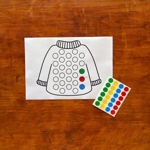 Fall Autumn Dot Sticker Activity, Toddler Craft, Fine Motor Skills ...