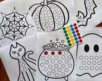 Dot Sticker Activity, Toddler Craft, Fine Motor Skills, Printable ...