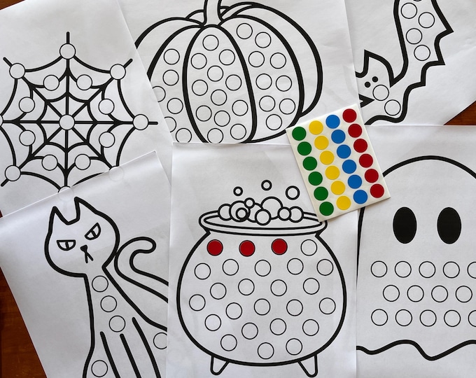 Dot Sticker Activity, Toddler Craft, Fine Motor Skills, Printable ...