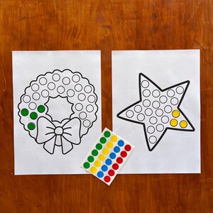 Dot Sticker Activity, Christmas, Toddler Craft, Fine Motor Skills ...