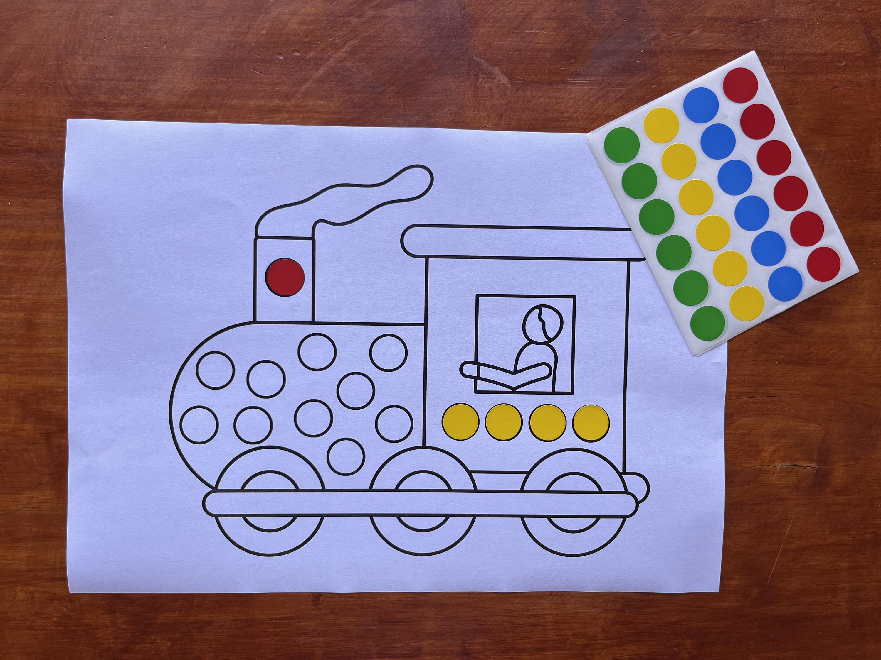 Dot Sticker Activity, Toddler Craft, Fine Motor Skills, Printable ...