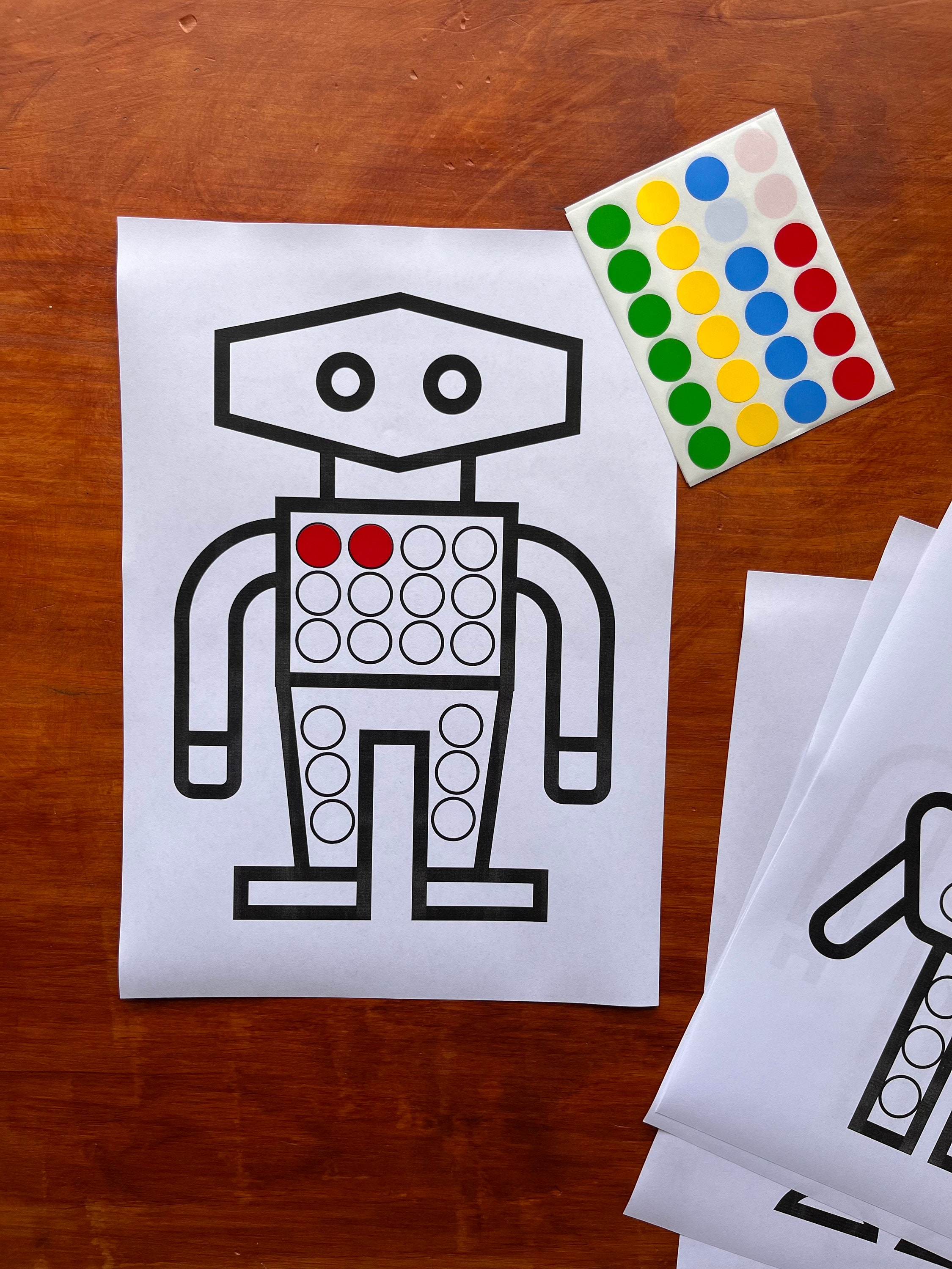 Dot Sticker Activity, Toddler Craft, Fine Motor Skills, Printable ...