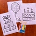 Birthday Party Favour, Dot Sticker Activity, Toddler Craft, Fine Motor ...