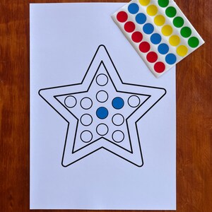 4th July, Independence Day Dot Sticker Activity, Toddler Activity, Fine ...