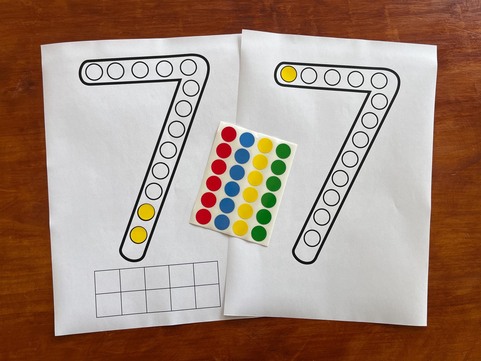 Dot Sticker Activity, Toddler Craft, Fine Motor Skills, Printable ...