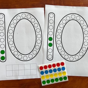 Dot Sticker Activity, Toddler Craft, Fine Motor Skills, Printable ...