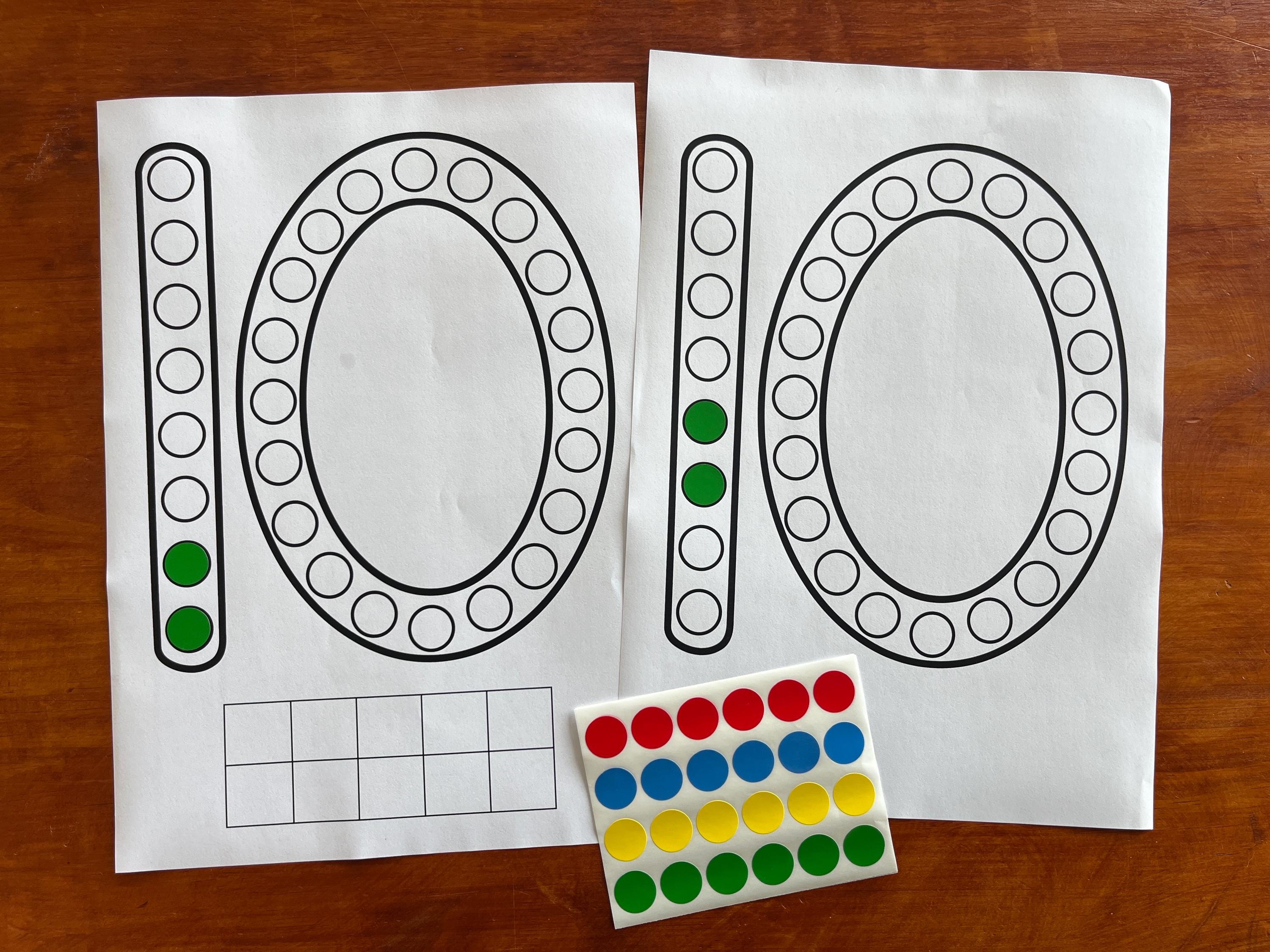 Dot Sticker Activity, Toddler Craft, Fine Motor Skills, Printable ...