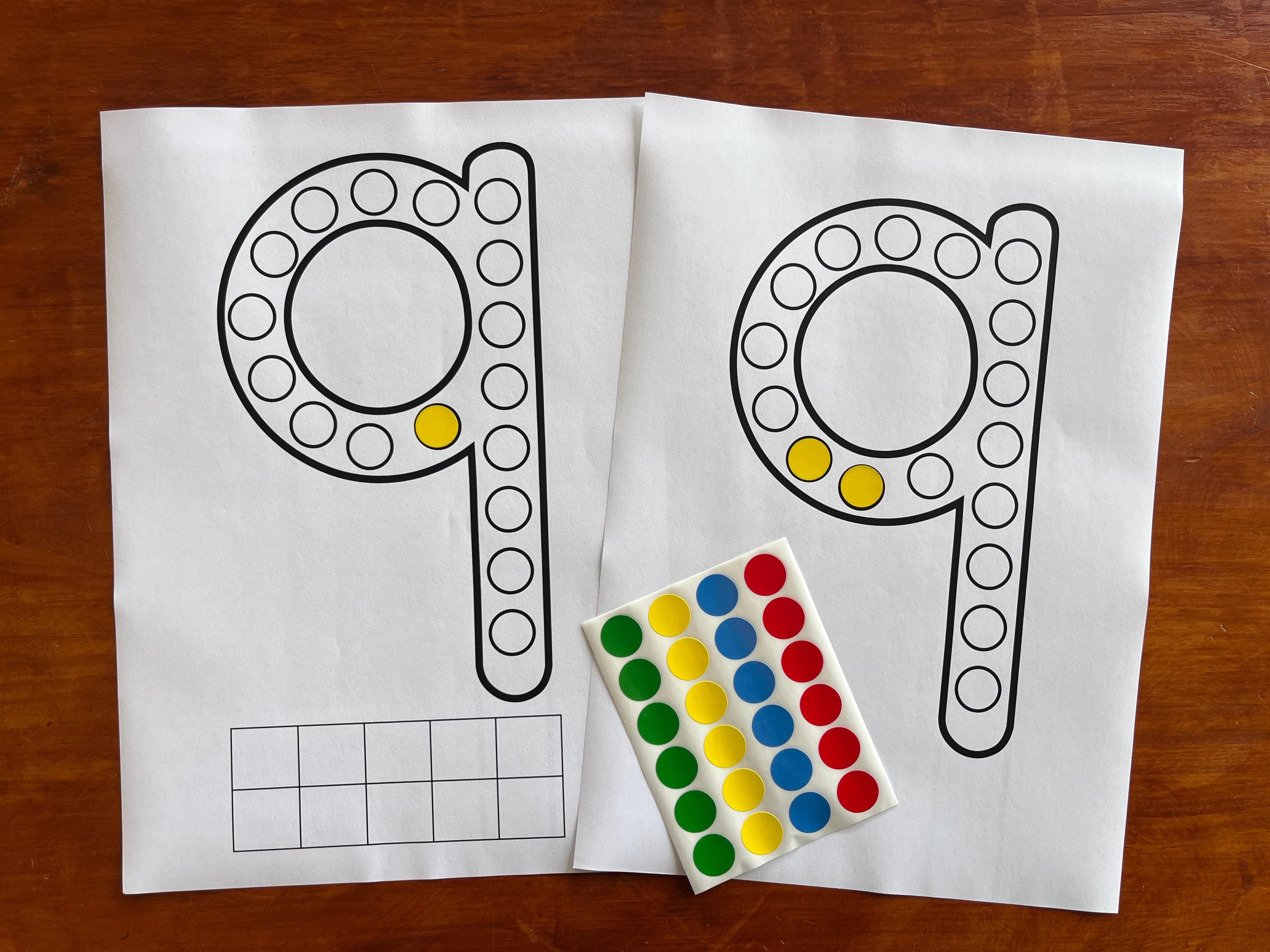 Dot Sticker Activity, Toddler Craft, Fine Motor Skills, Printable ...