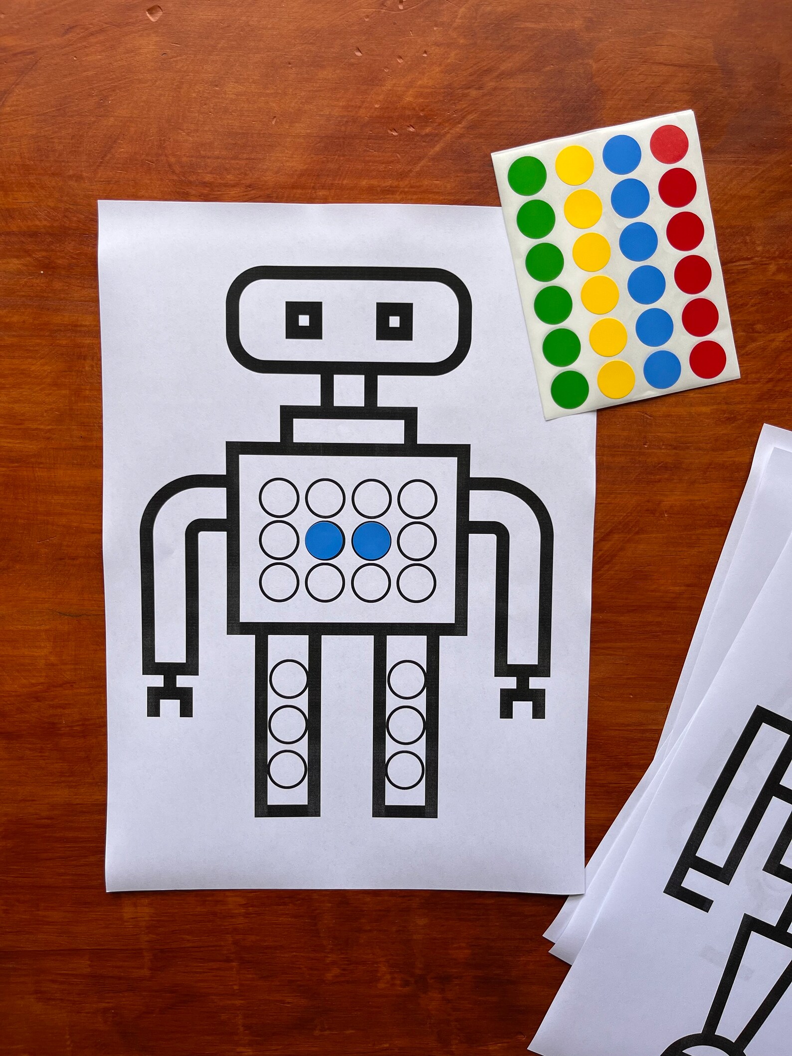 Dot Sticker Activity, Toddler Craft, Fine Motor Skills, Printable ...