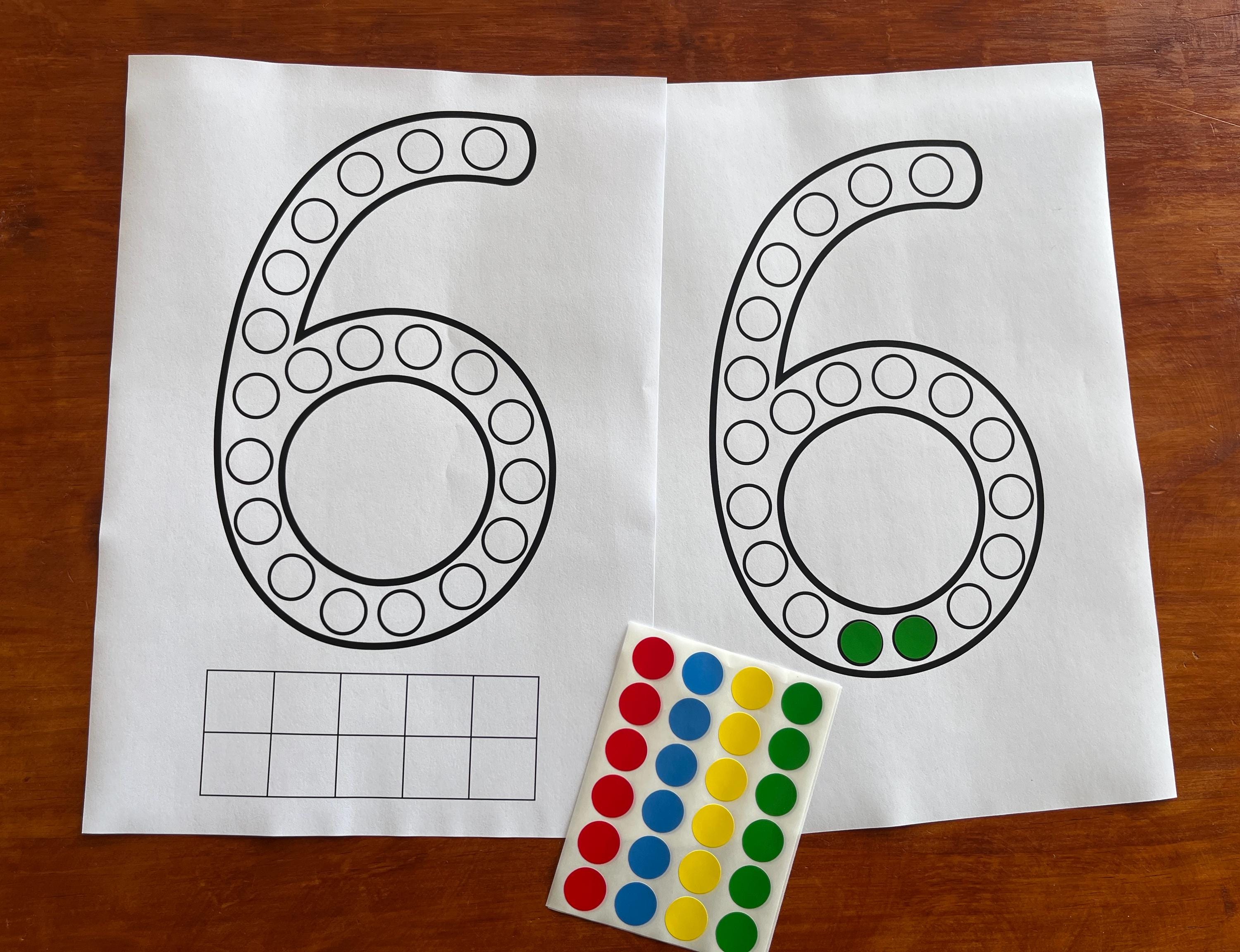 Dot Sticker Activity, Toddler Craft, Fine Motor Skills, Printable ...