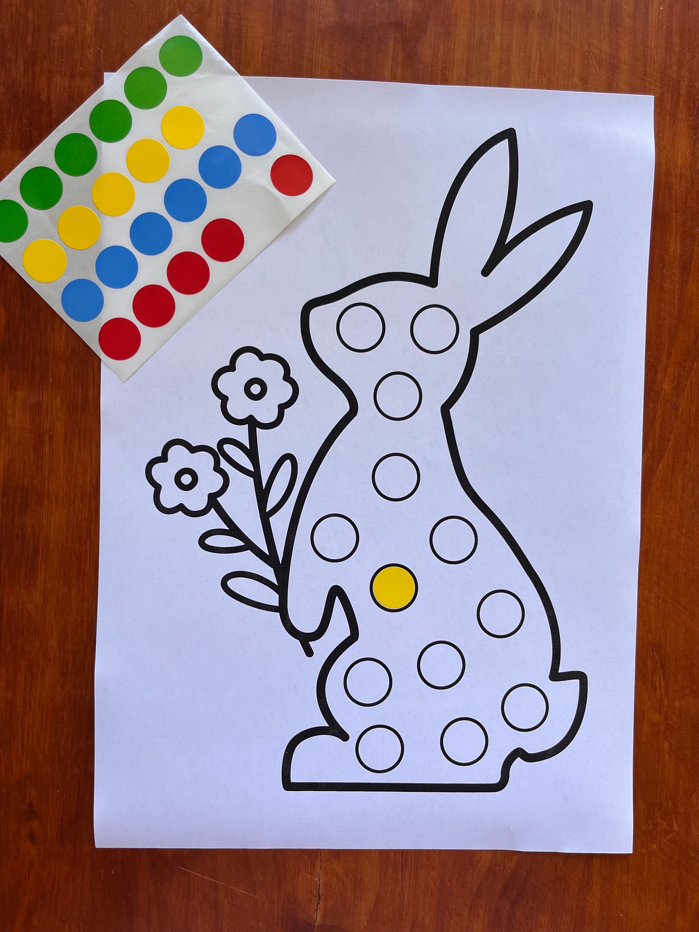 Easter Dot Sticker Activity, Easter Craft, Toddler Activity, Fine Motor ...