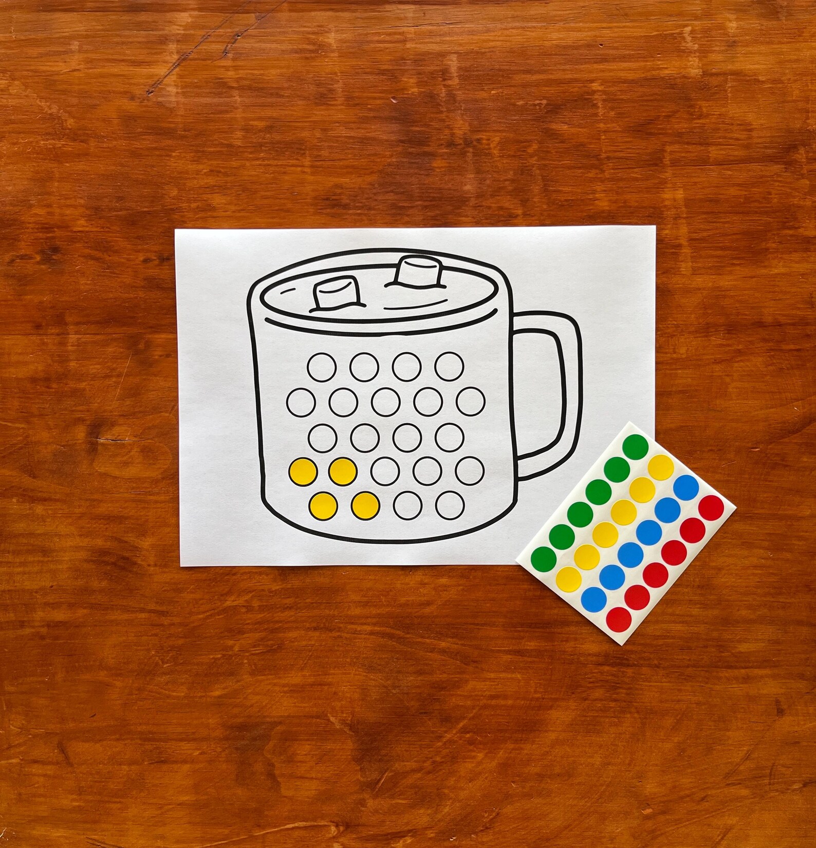 Fall Autumn Dot Sticker Activity, Toddler Craft, Fine Motor Skills ...