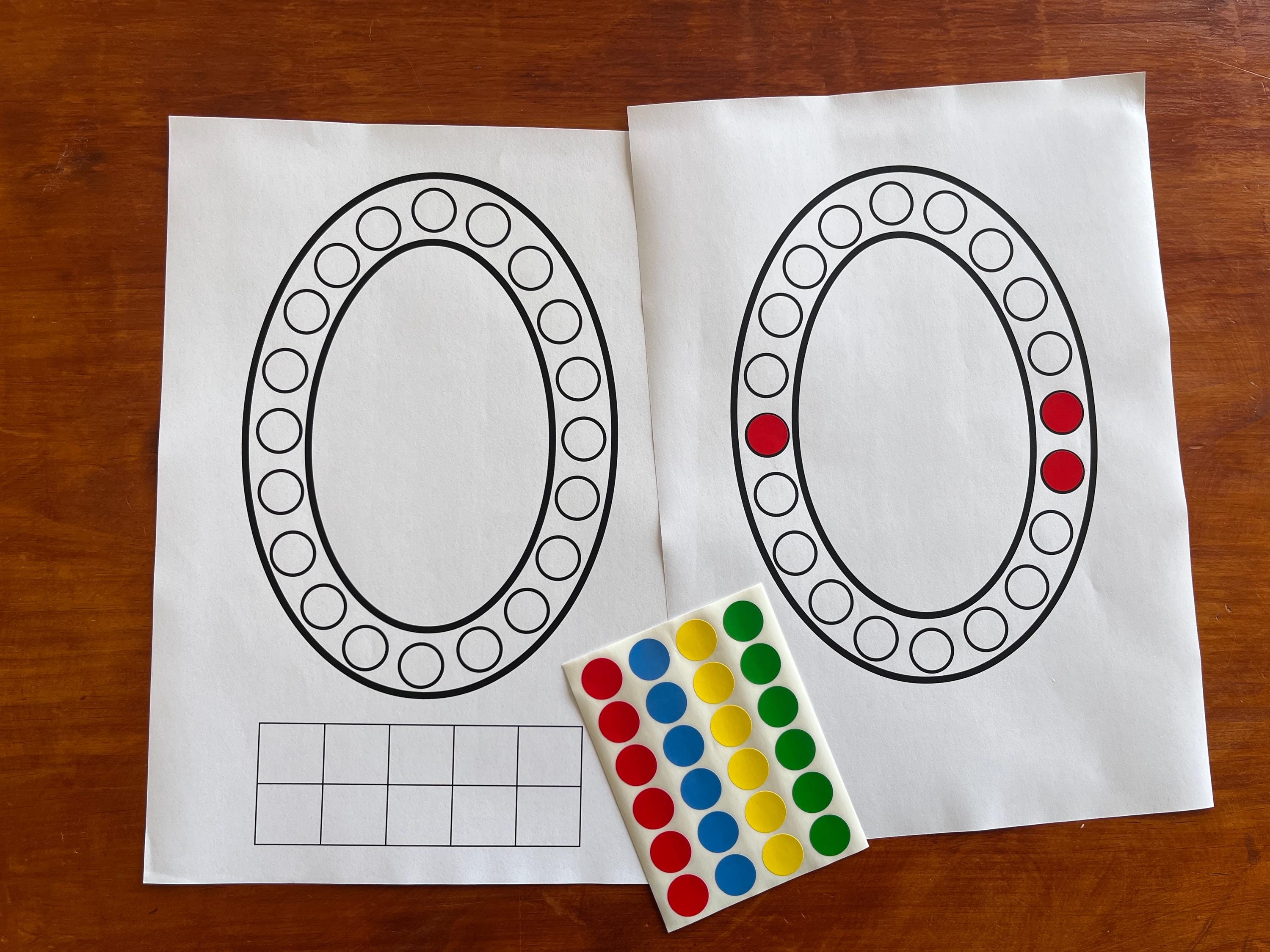 Dot Sticker Activity, Toddler Craft, Fine Motor Skills, Printable ...