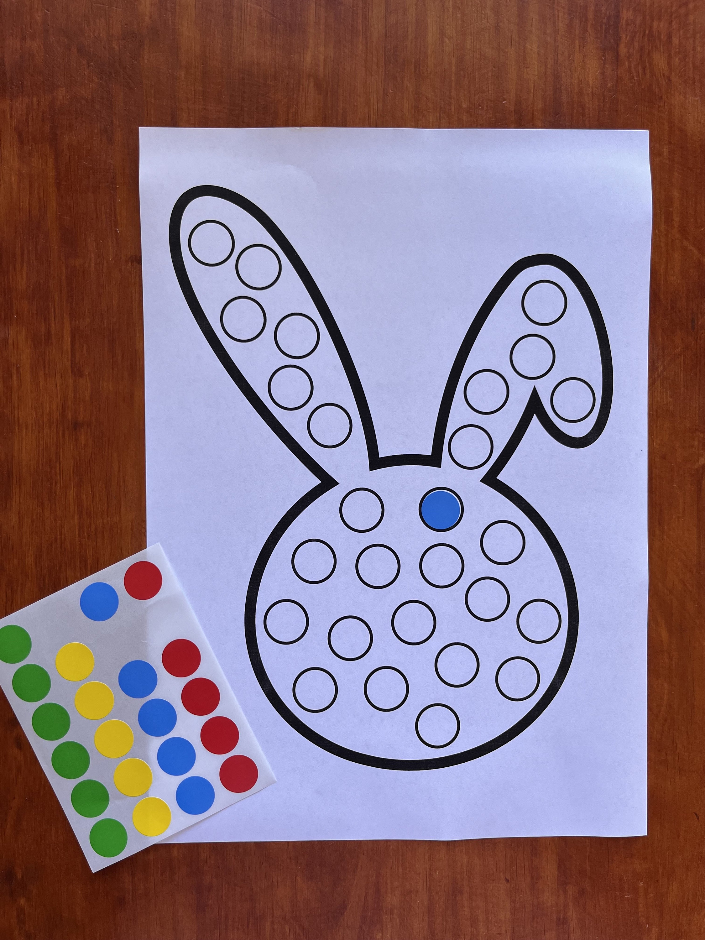 Easter Dot Sticker Activity, Easter Craft, Toddler Activity, Fine Motor ...