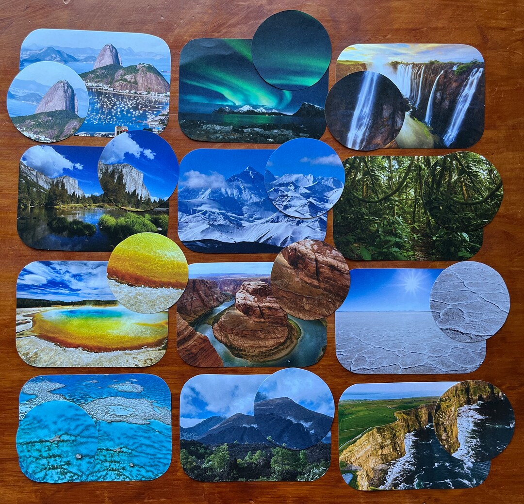 Natural Wonders, Geography, Toddler Matching Game, Nature Activity ...