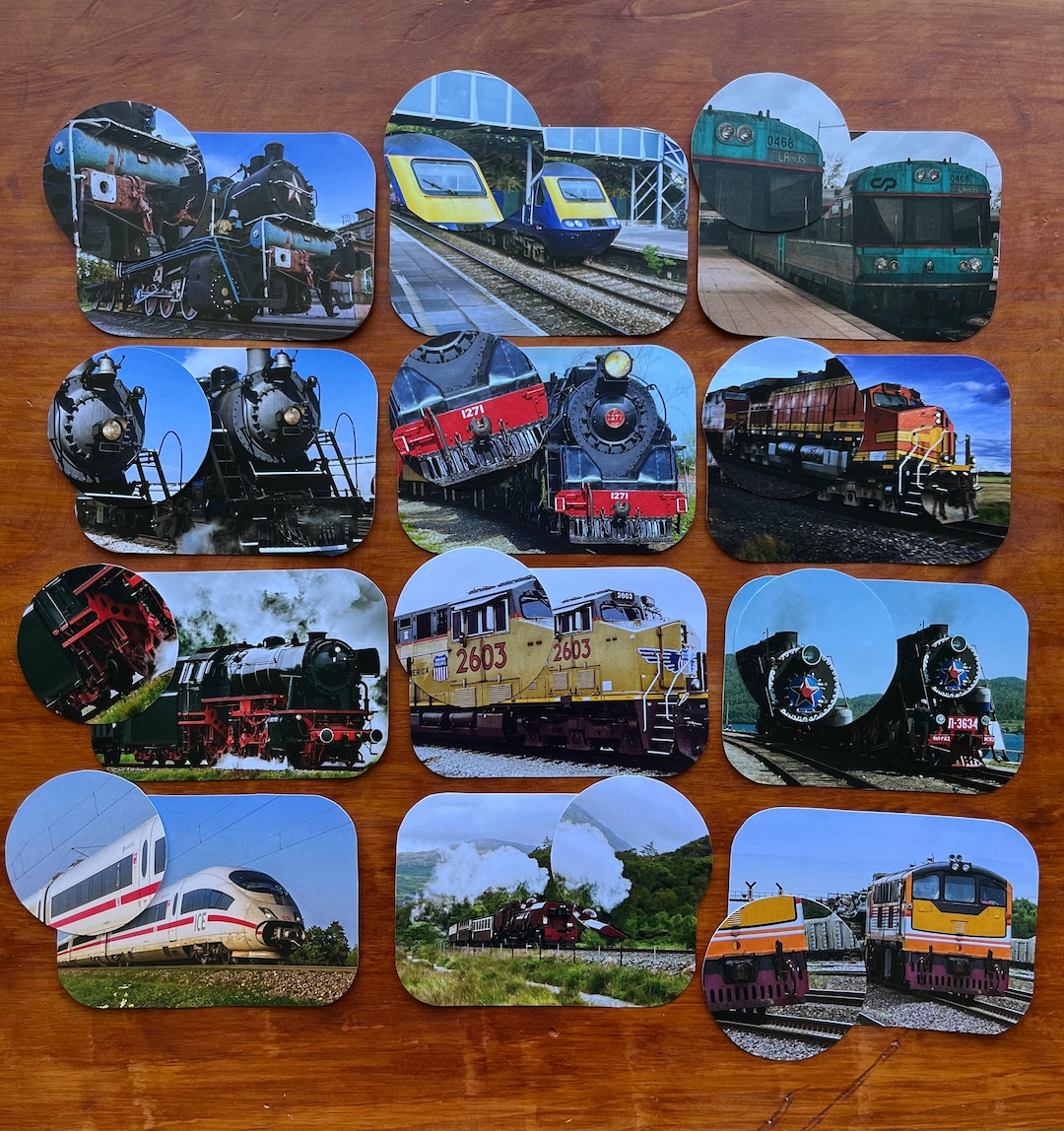 Train Matching Activity, Toddler Game, Memory Game, Printable Activity ...