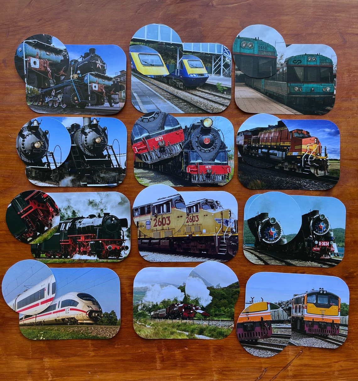 Train Matching Activity, Toddler Game, Memory Game, Printable Activity ...