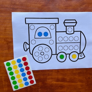 Dot Sticker Activity, Toddler Craft, Fine Motor Skills, Printable ...
