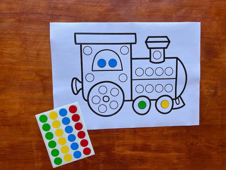 Dot Sticker Activity, Toddler Craft, Fine Motor Skills, Printable ...
