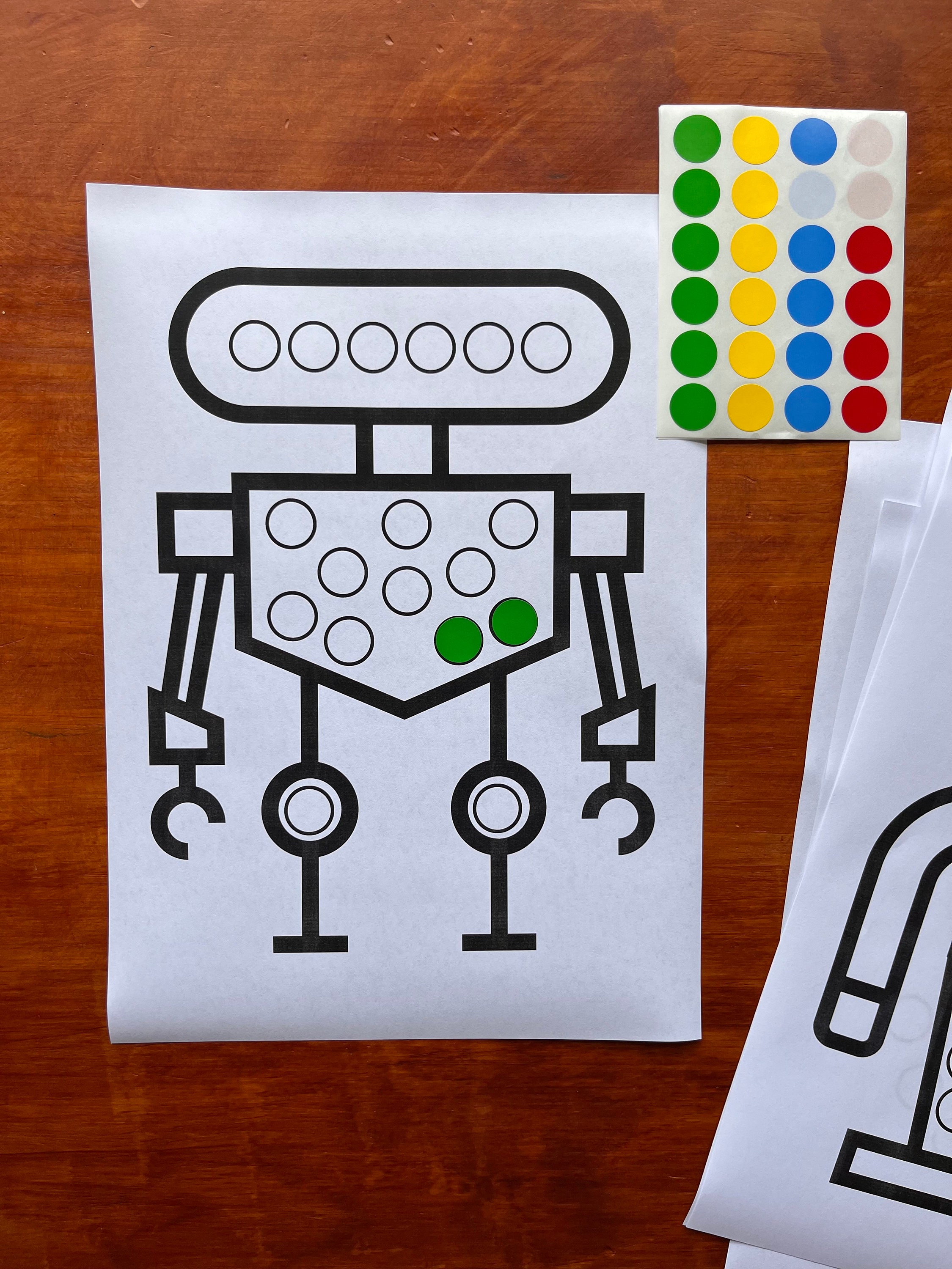 Dot Sticker Activity, Toddler Craft, Fine Motor Skills, Printable ...