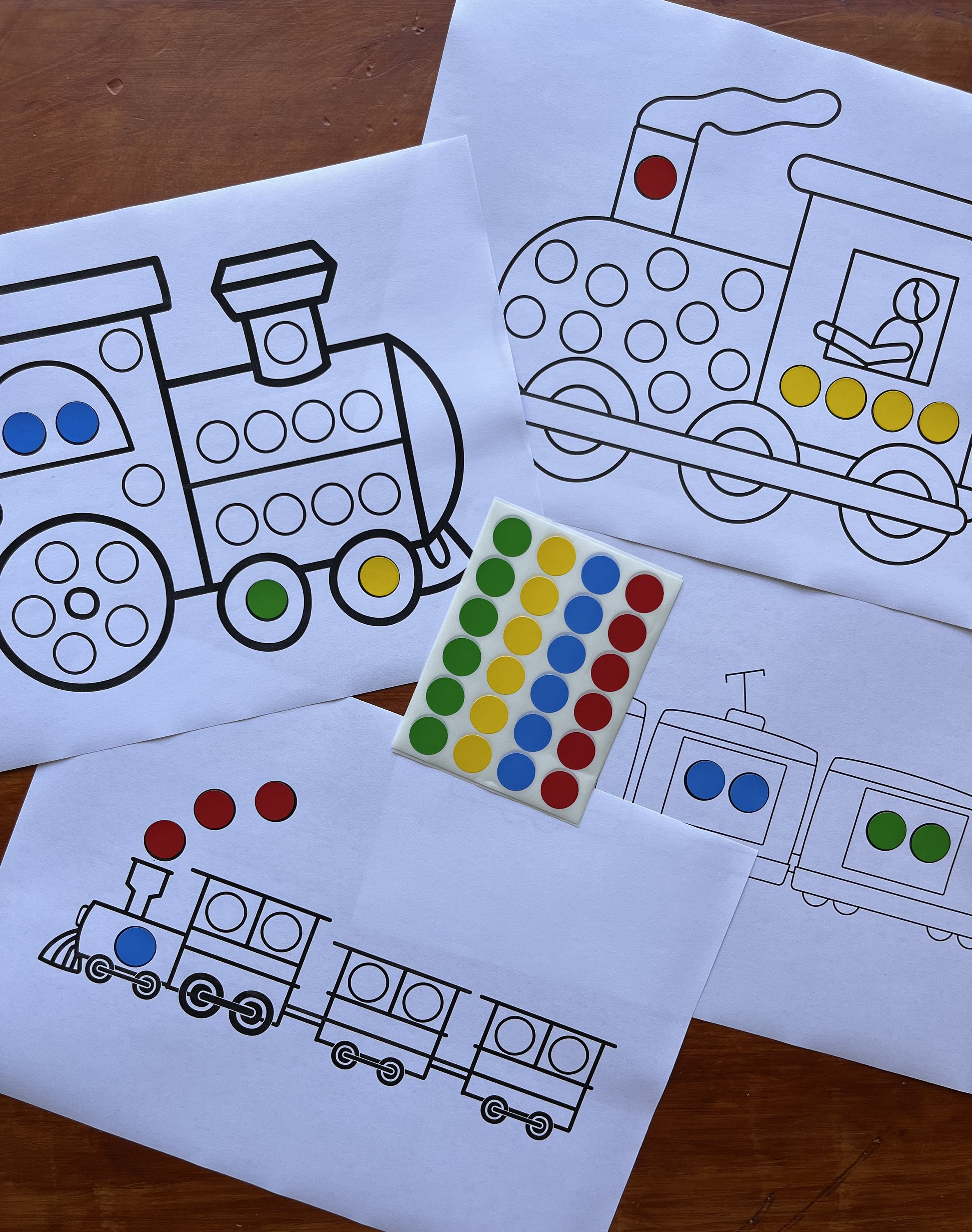 Dot Sticker Activity, Toddler Craft, Fine Motor Skills, Printable ...