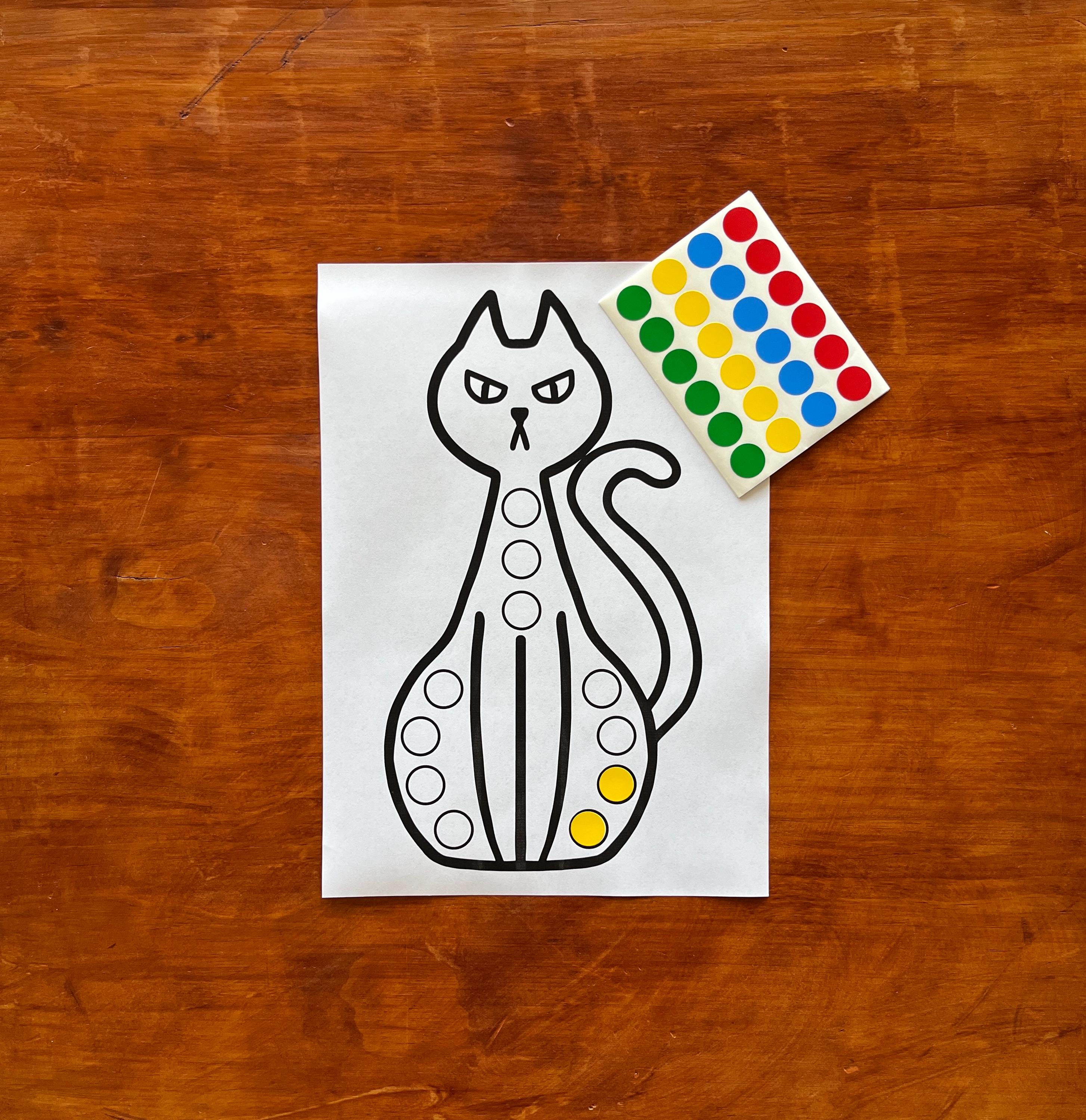 Halloween, Dot Sticker Activity, Toddler Craft, Fine Motor Skills ...