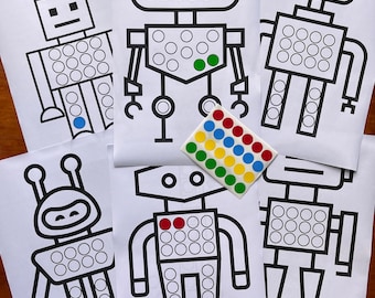 Fall Autumn Dot Sticker Activity, Toddler Craft, Fine Motor Skills ...