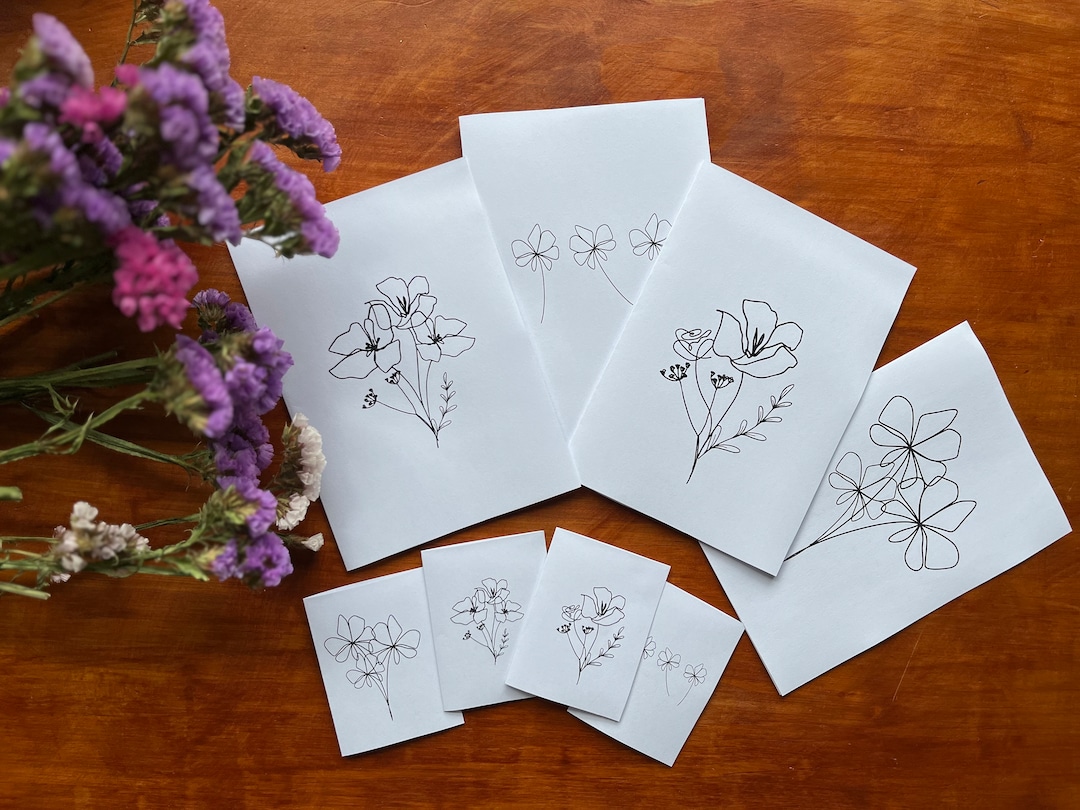 Line Drawing Cards, Watercolours, Art Activities for Toddlers and ...