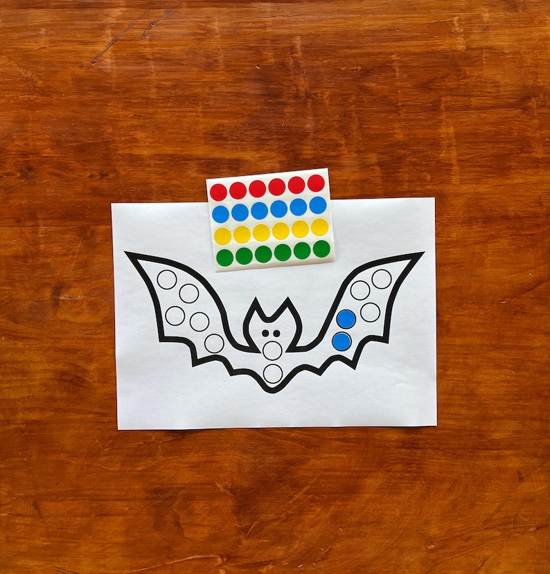 Halloween, Dot Sticker Activity, Toddler Craft, Fine Motor Skills ...