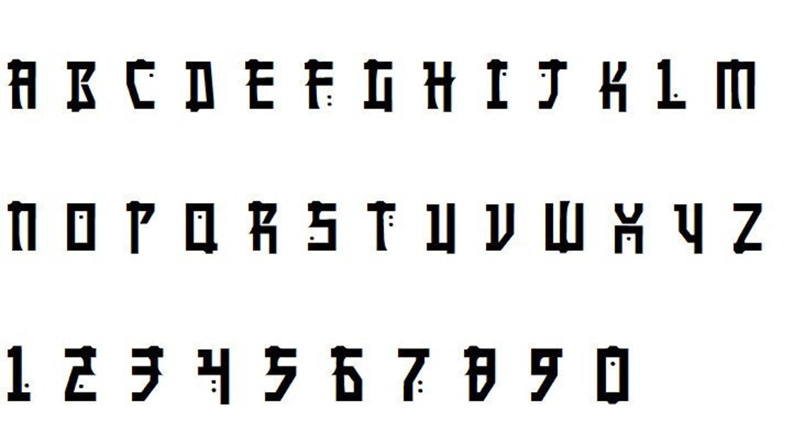 Manga Font - Etsy